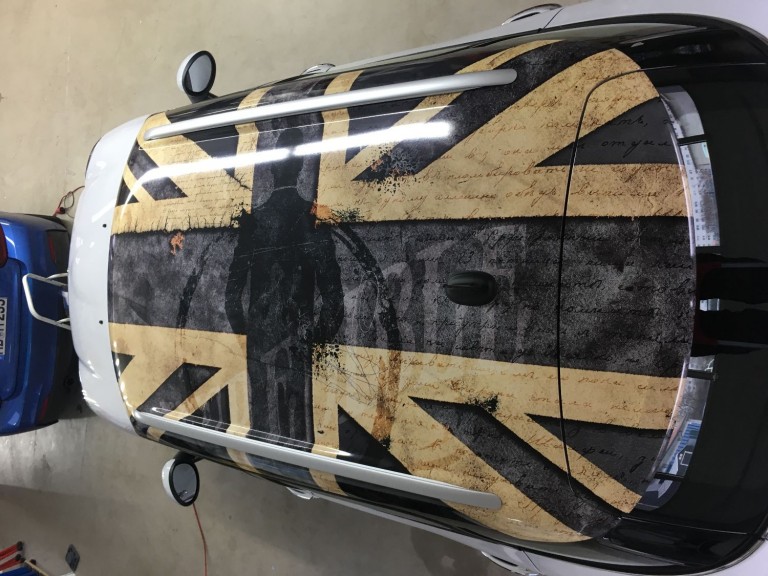 MINI-Dach mit Union Jack – K'folia – Perfekte Farbe ohne Lack